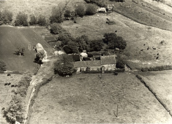 Aerial photo of Sykes Lane Farm, Muston | Bottesford Living History