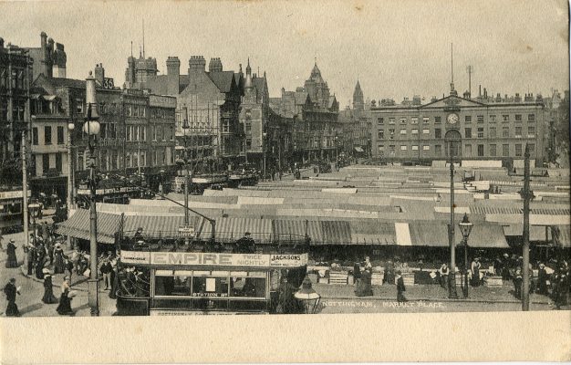 Old Market Square, Nottingham, Edwardian era | Bottesford Living History